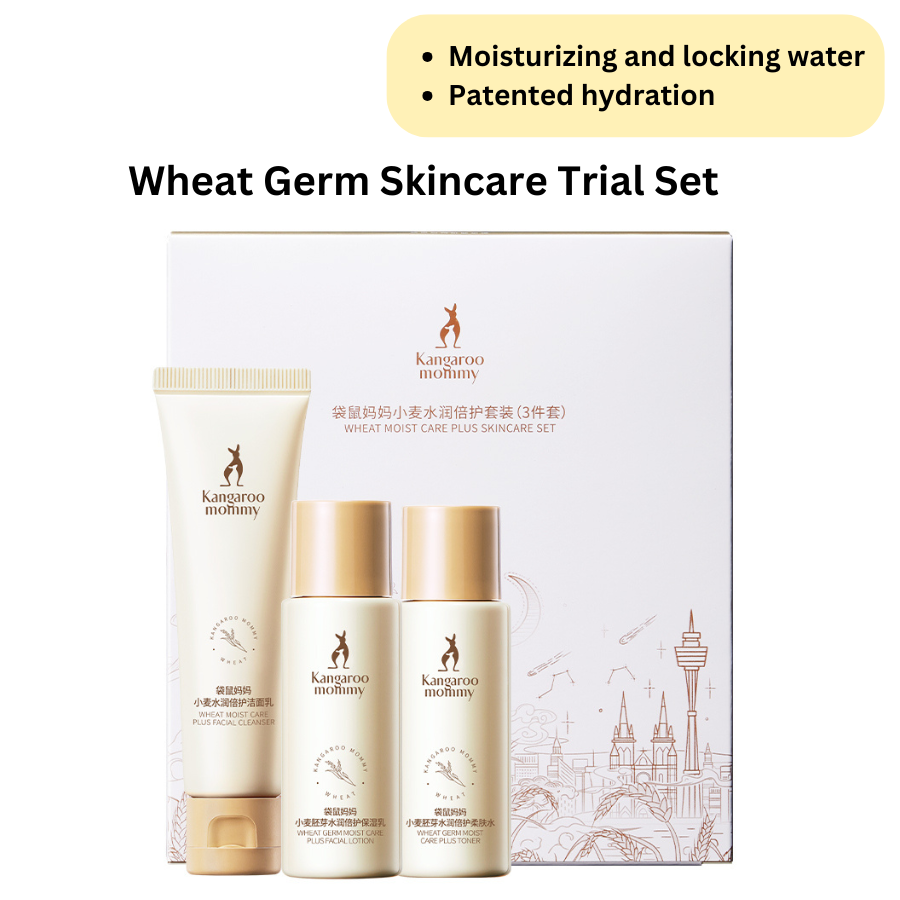 Wheat Germ Skincare Trial Set Special for hydrating and moisturizing (3 ...